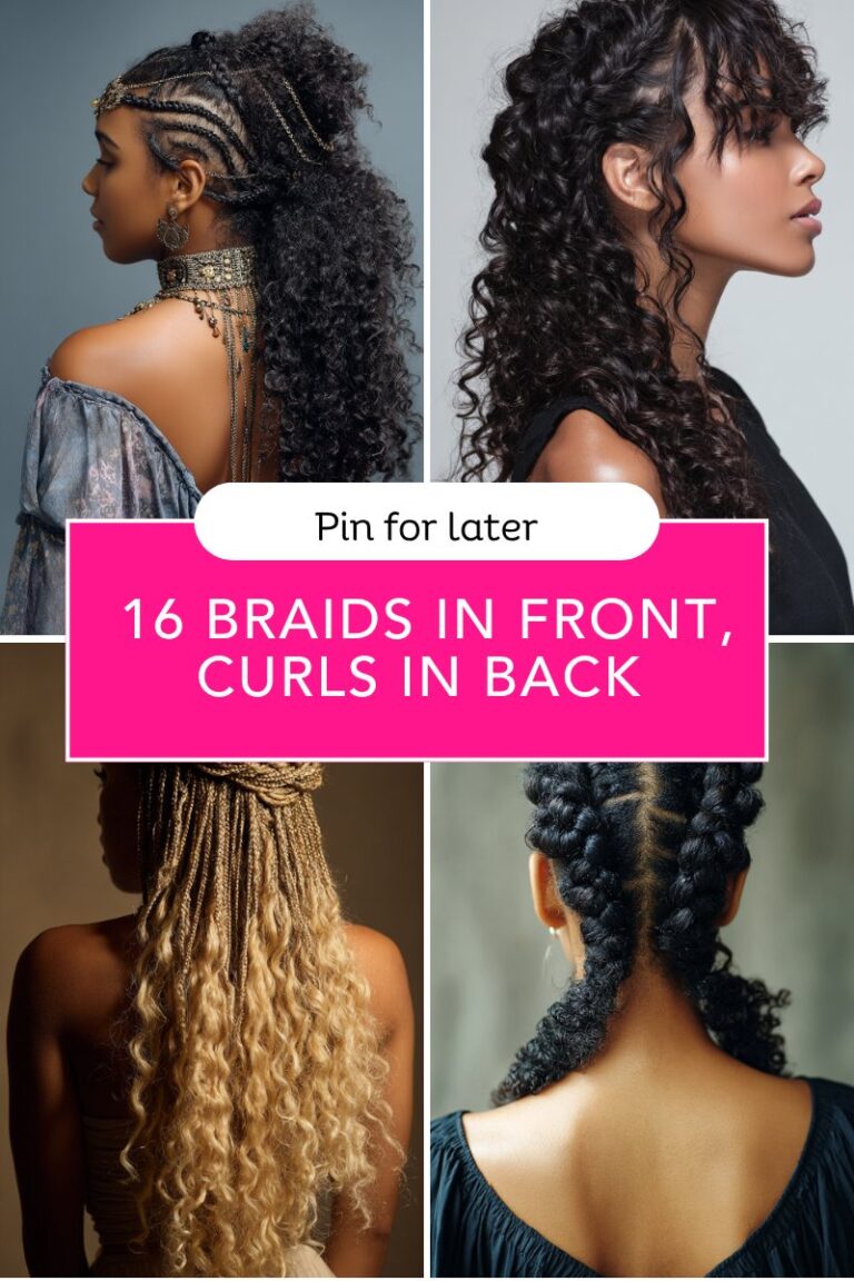 15+ Stunning Braids in Front, Curls in Back Styles for Natural Hair